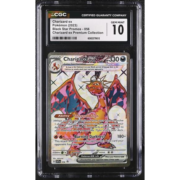 Pokemon | Toys | Cgc Gem Mint Charizard Ex 056 Black Star Promos ...